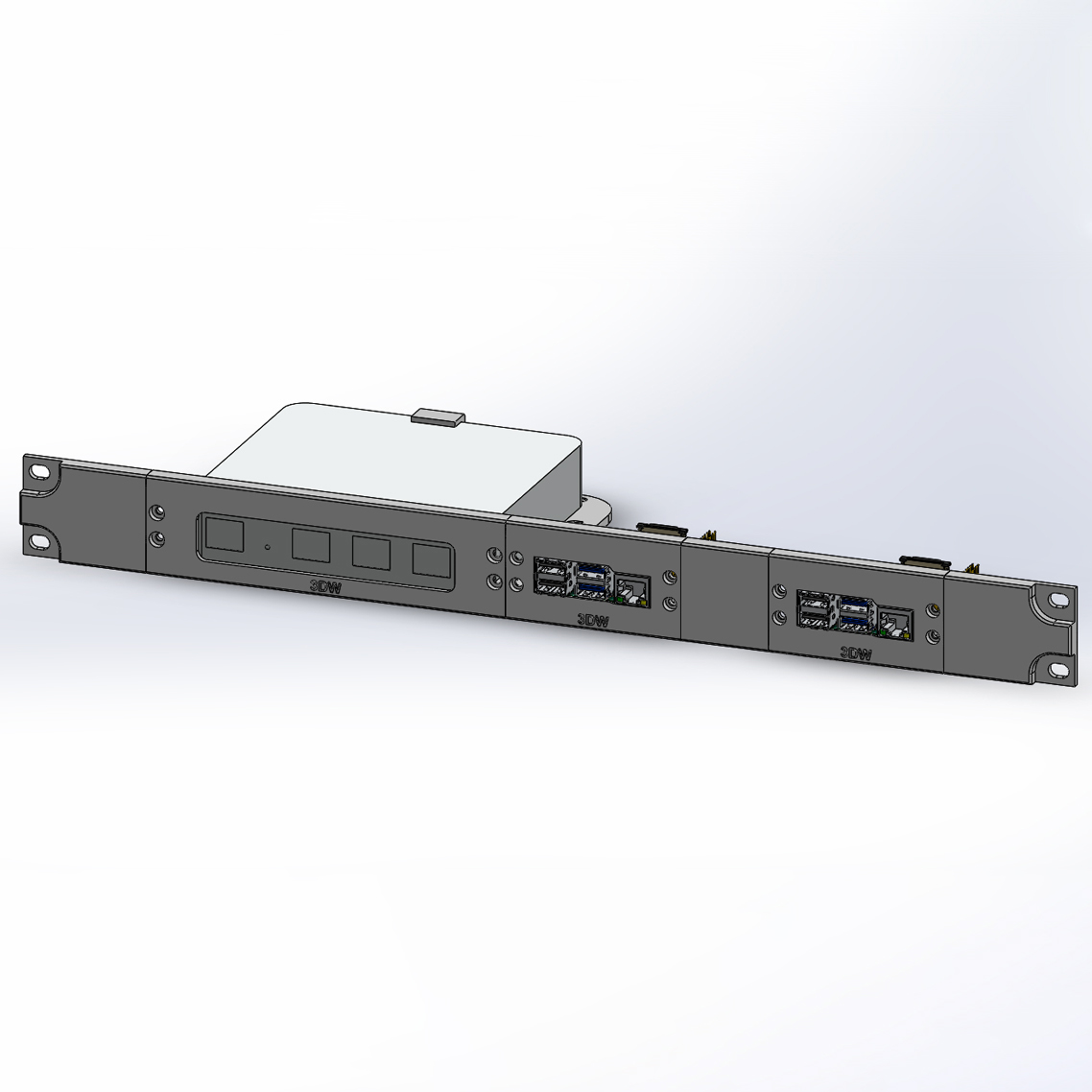 Unifi USG & (2x) Raspberry Pi - 19" Rackmount | mehr auf www.drei-d-w .de