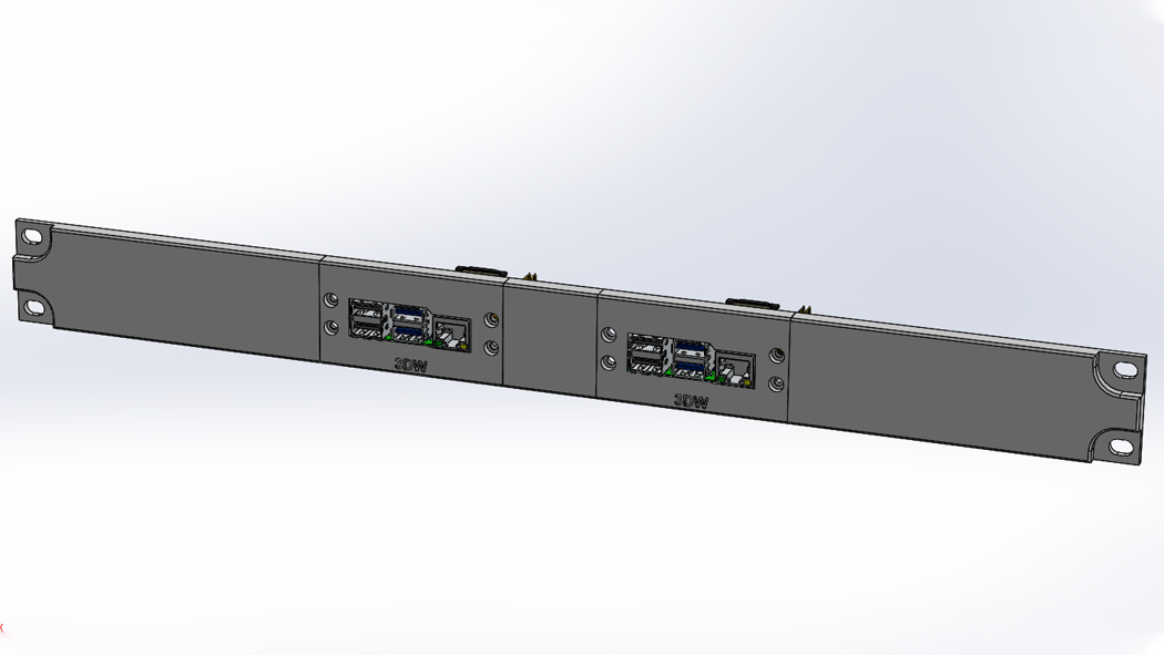 Raspberry Pi (2x) - 19" Rackmount | mehr auf www.drei-d-w .de