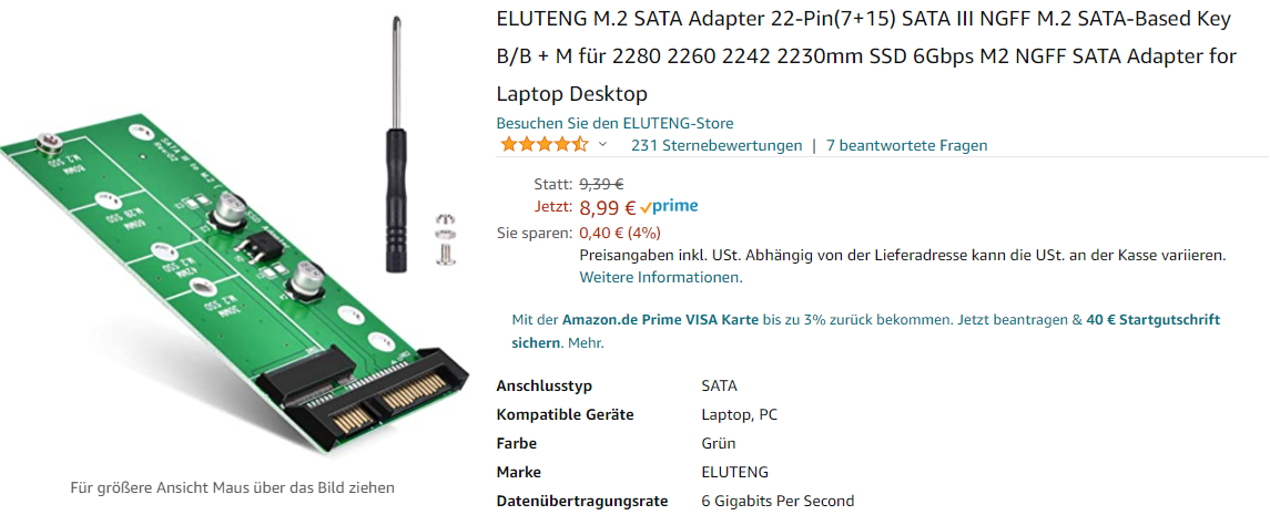 3DW Racksystem - 2x M2 HDD Halter - drei-d-w